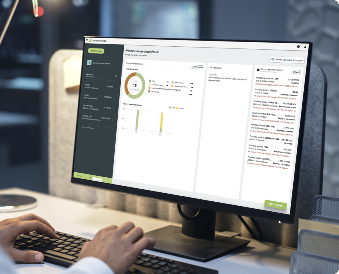 Automatisert fakturahåndtering med eye-share Workflow